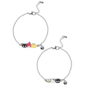 HELLO KITTY And Friends Charm Bracelet Set - Silver