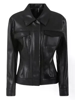 Norma Kamali Faux-leather Jacket