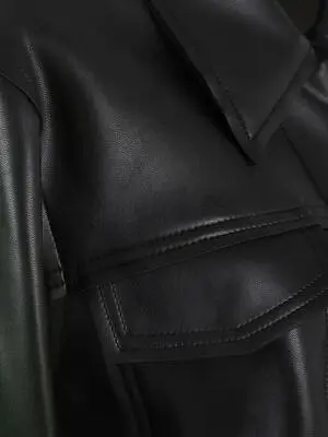 Norma Kamali Faux-leather Jacket