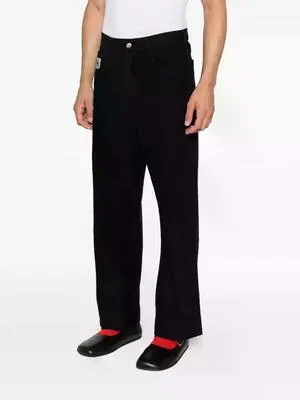 BODE Logo-patch Jeans - Black