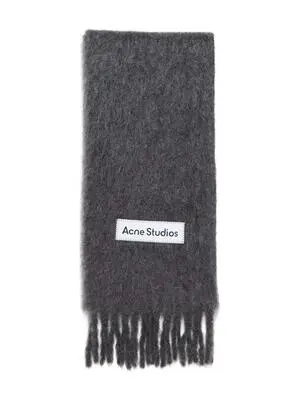Acne Studios Fringed Scarf - Grey