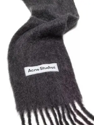 Acne Studios Fringed Scarf - Grey