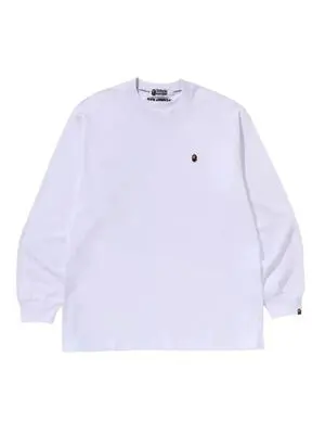 A BATHING APE Long-sleeve Logo-patch T-shirt