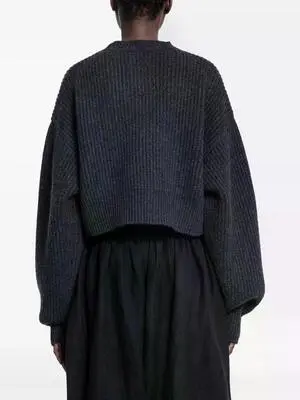 UMA WANG Ribbed Cashmere Sweater - Grey