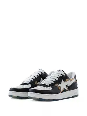A BATHING APE Sta Camouflage Sneakers - Black