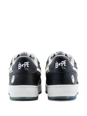 A BATHING APE Sta Camouflage Sneakers - Black