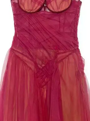 NENSI DOJAKA Asymmetric Draped Mini Dress