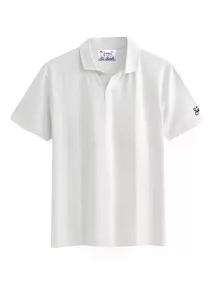 MC2 SAINT BARTH Embroidered Polo Shirt - White