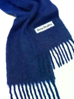 Acne Studios Fringed Scarf - Blue