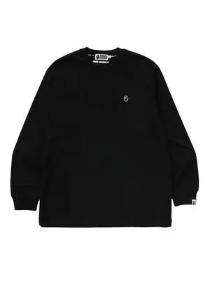 A BATHING APE Long-sleeve Logo-patch Sweater