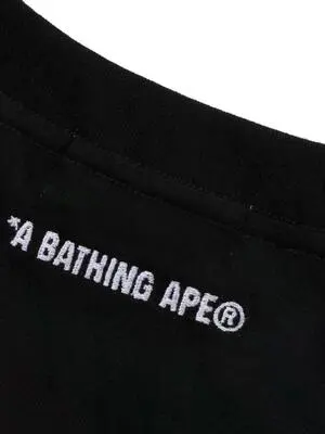 A BATHING APE Long-sleeve Logo-patch Sweater