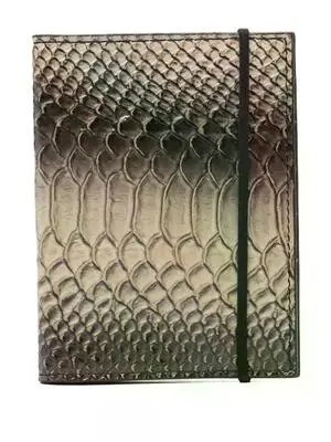 SAPIO Snake-effect Wallet - Grey