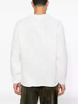 C.P. COMPANY Round-neck Textured Knit Sweater