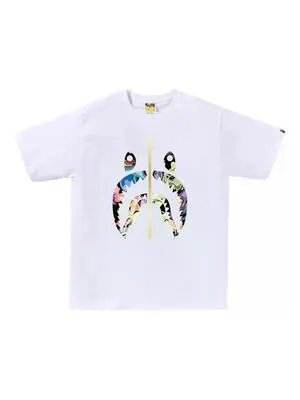 A BATHING APE Shark-graphic T-shirt - White