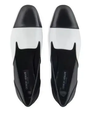 Giorgio Armani Two-tone Leather Loafers
