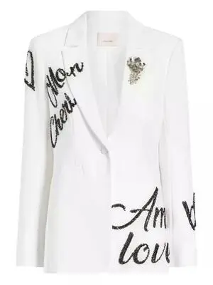 Cinq À Sept Karlie Loveletter Blazer - White