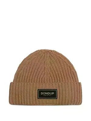 DONDUP Logo-patch Beanie - Neutrals