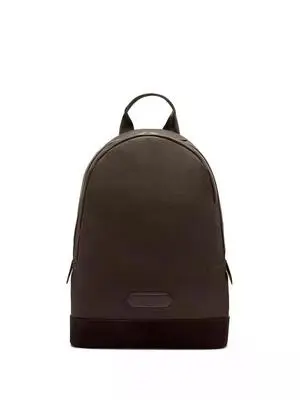 TOM FORD Backpack With Logo Patch - Brown