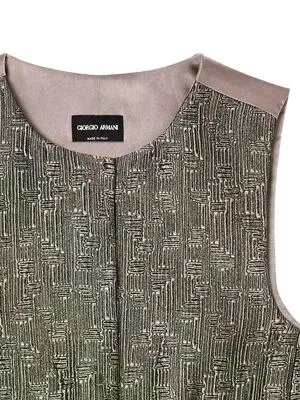 Giorgio Armani Round-neck Paneled Waistcoat