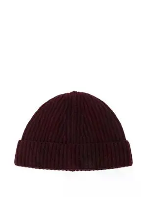 AMARANTO Ribbed Knit Beanie