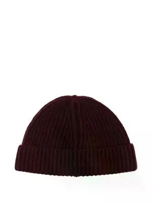 AMARANTO Ribbed Knit Beanie