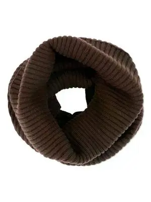 Eric Bompard Ribbed-knit Snood - Brown