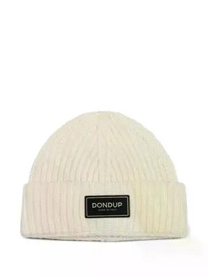 DONDUP Logo-patch Beanie - Neutrals