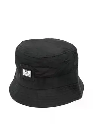 WEEKEND OFFENDER Logo-patch Bucket Hat - Black