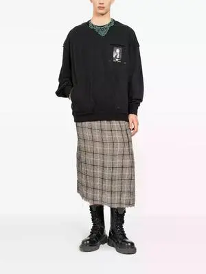 UNDERCOVERISM Check-patterned Kilt With Leather Waistband
