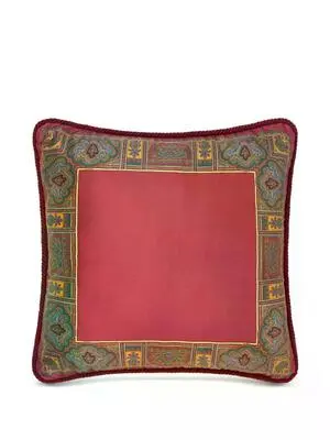 Etro Printed Silk Cushion - Red