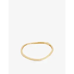 PDPAOLA 18ct Yellow-plated Sterling Silver And Zirconia Bangle - Gold