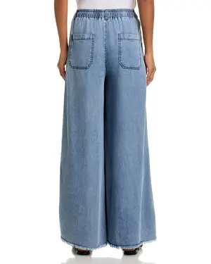 Vintage Havana Contrast Taping Chambray Pants