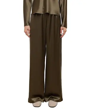 LESET Barb Bias Wide Leg Pants Skye