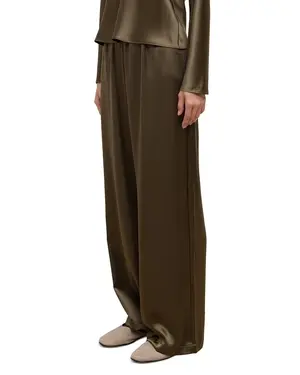 LESET Barb Bias Wide Leg Pants - Skye