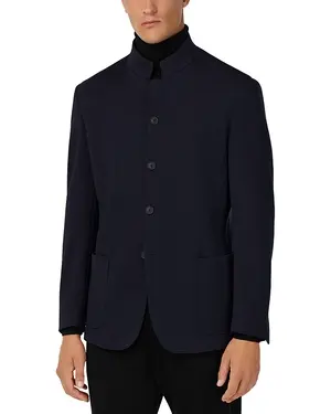 Boggi Milano Notched Lapel Outerwear For Men