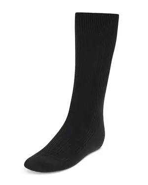 Boggi Milano Ribbed Socks Black