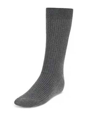 Boggi Milano Ribbed Socks Grey