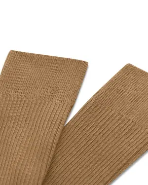 Boggi Milano Ribbed Socks - Taupe