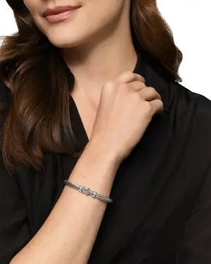 David Yurman Cable Flex Buckle Bracelet With Diamonds