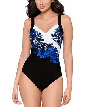 Miraclesuit Ombra Fiore Sanibel One Piece Swimsuit - Black/multi