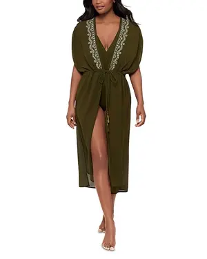 Miraclesuit Swim Cover-up Kimono - Nori