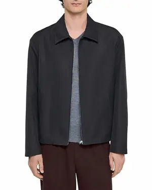 Sandro Technical Fabric Jacket - Dark Grey