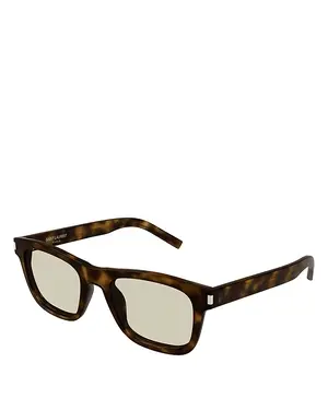 Saint Laurent Rectangular Sunglasses, 52mm - Avana