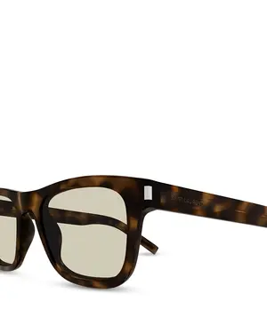 Saint Laurent Rectangular Sunglasses, 52mm