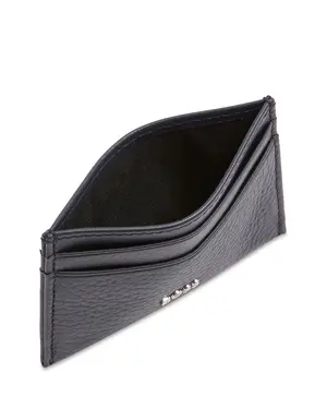 BOSS Crosstown Leather Card Case - Navy