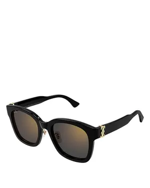 CARTIER Square Sunglasses, 54mm