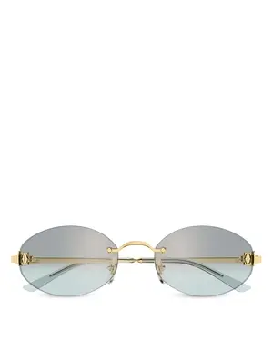 CARTIER Oval Sunglasses 55mm