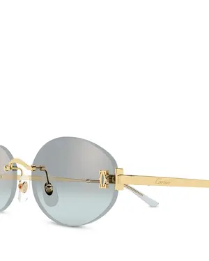 CARTIER Oval Sunglasses 55mm