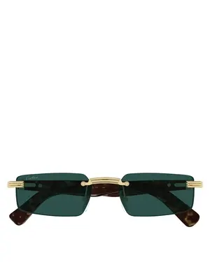 CARTIER Premiere De 24k Plated Sunglasses