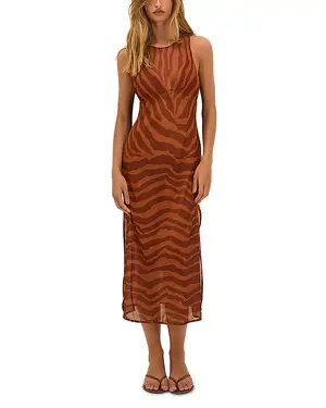 VIX PAULA HERMANNY Sundown Twist Dress Swim Cover-up - Multi